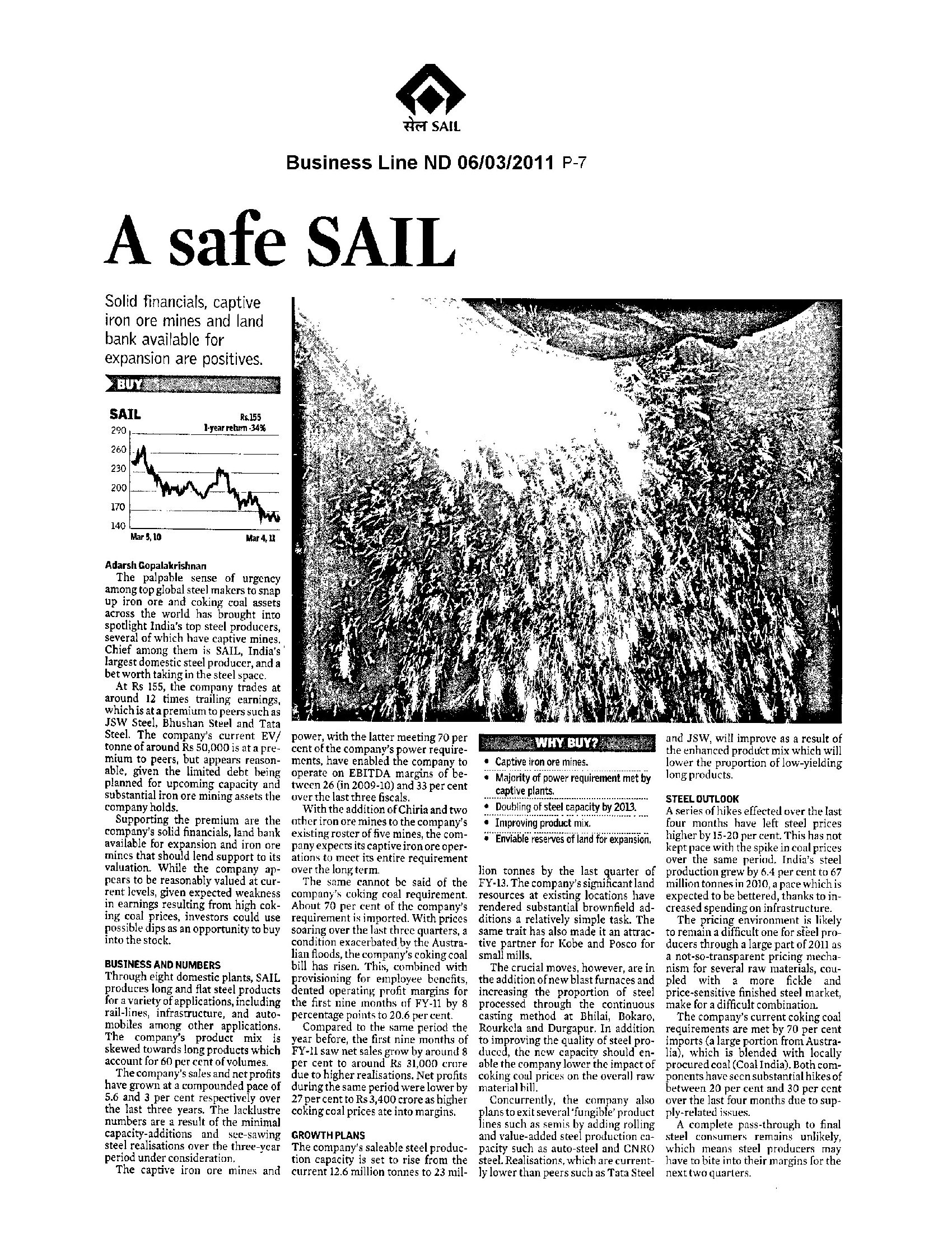 A safe SAIL | SAIL